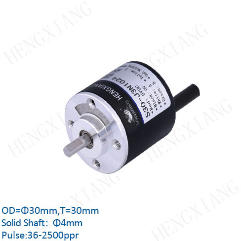 Multi-Purpose Aluminum Solid Shaft Rotating Incremental Encoder 7-30V ...