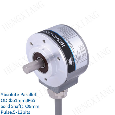 Absolute Encoder 12 Bits solid shaft 6mm Mechanica...